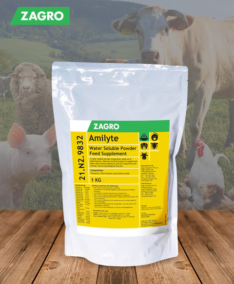 Zagro Amilyte Vitamin Mineral & Electrolytes - Oakford Stockfeeds