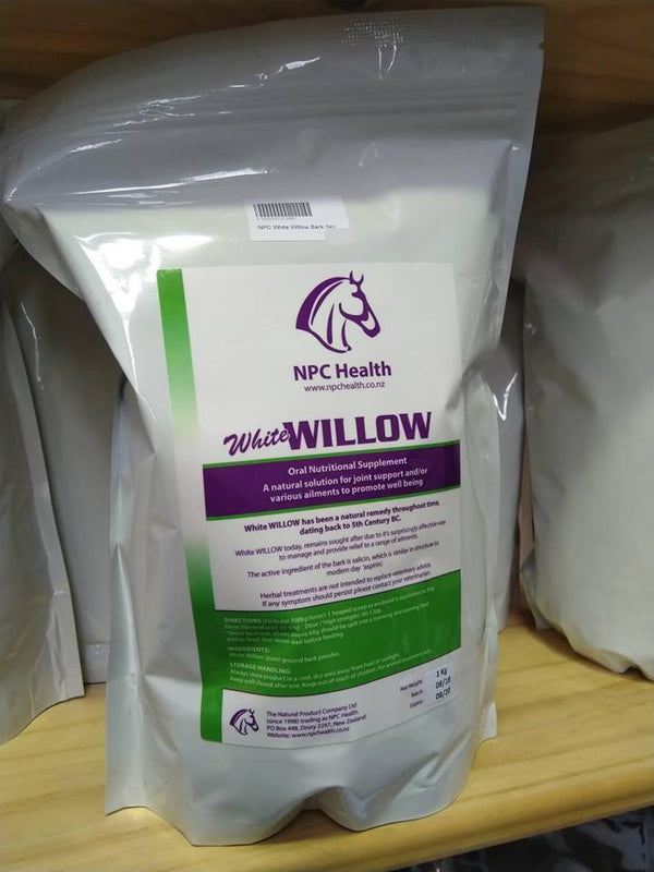 White Willow Bark Powder 1kg package - Oakford Stockfeeds